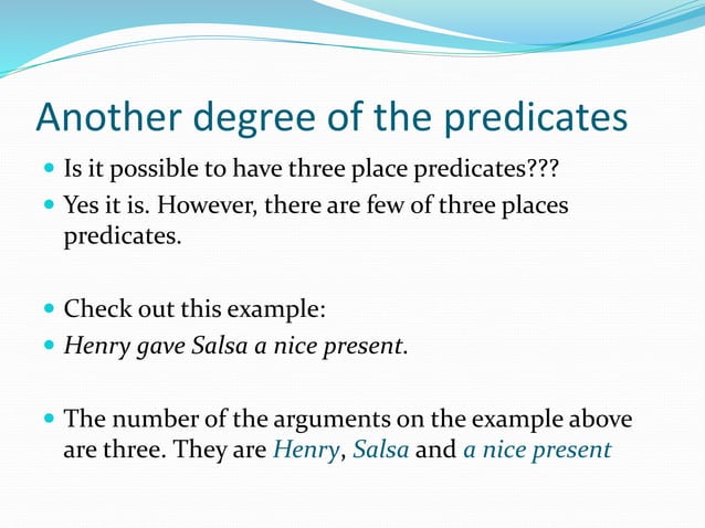 Predicates in Semantic | PPTX