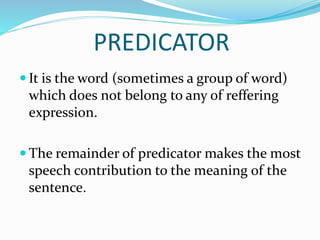 Predicates in Semantic | PPTX