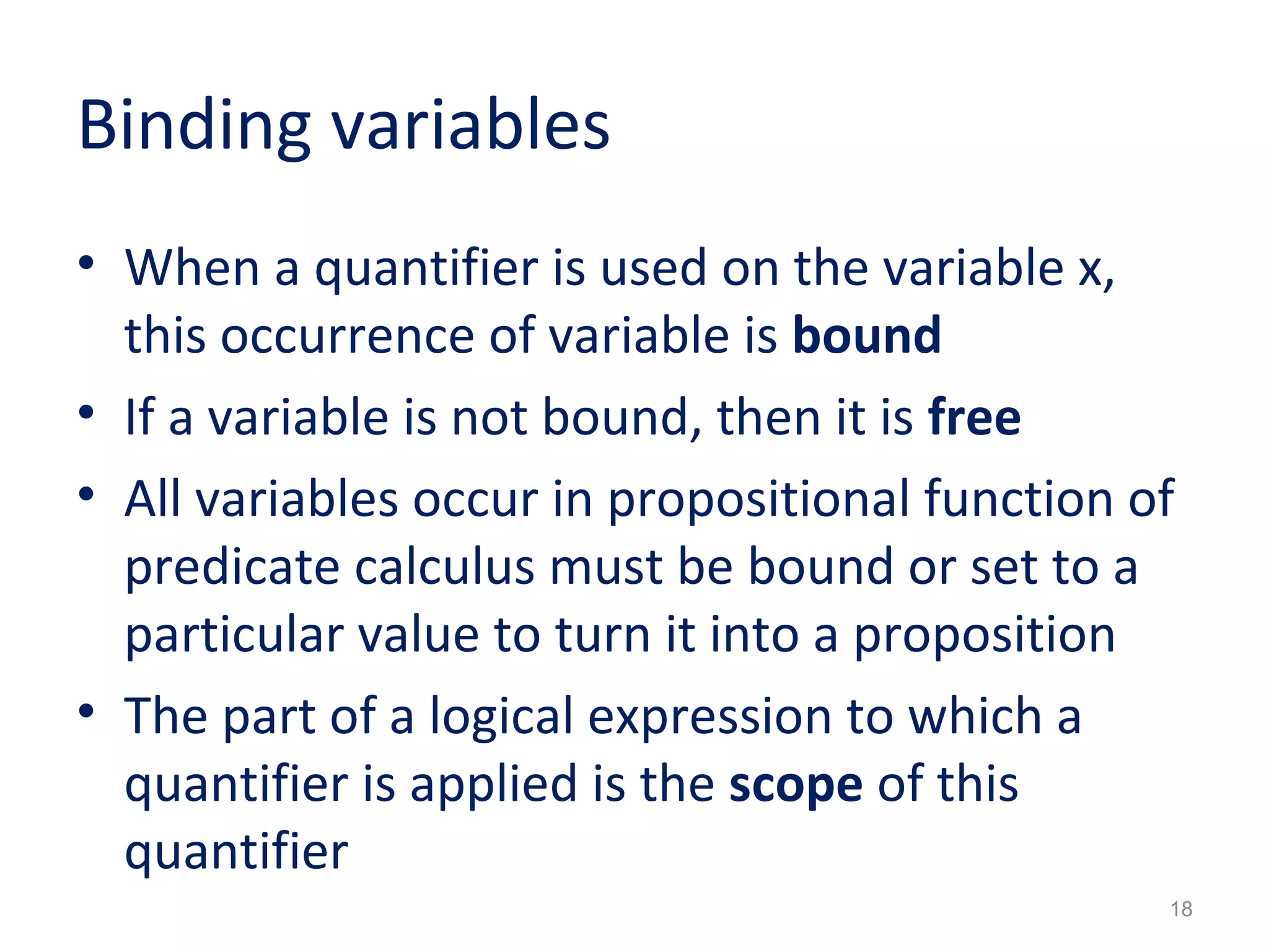 Predicates and Quantifiers | PPT Predicates and Quantifiers | PPT