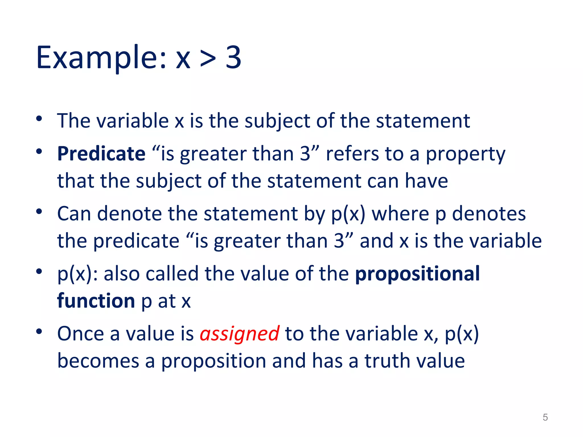 Predicates and Quantifiers | PPT