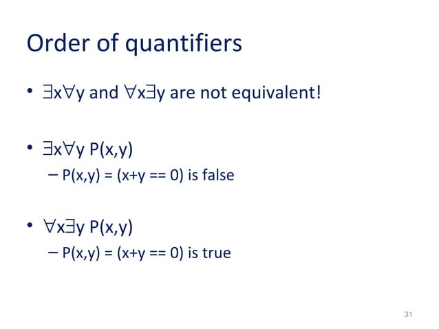 Predicates and Quantifiers | PPT
