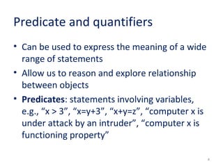Predicates and Quantifiers | PPT
