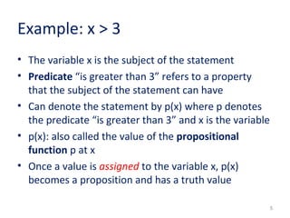 Predicates and Quantifiers | PPT