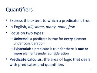 Predicates and Quantifiers | PPT