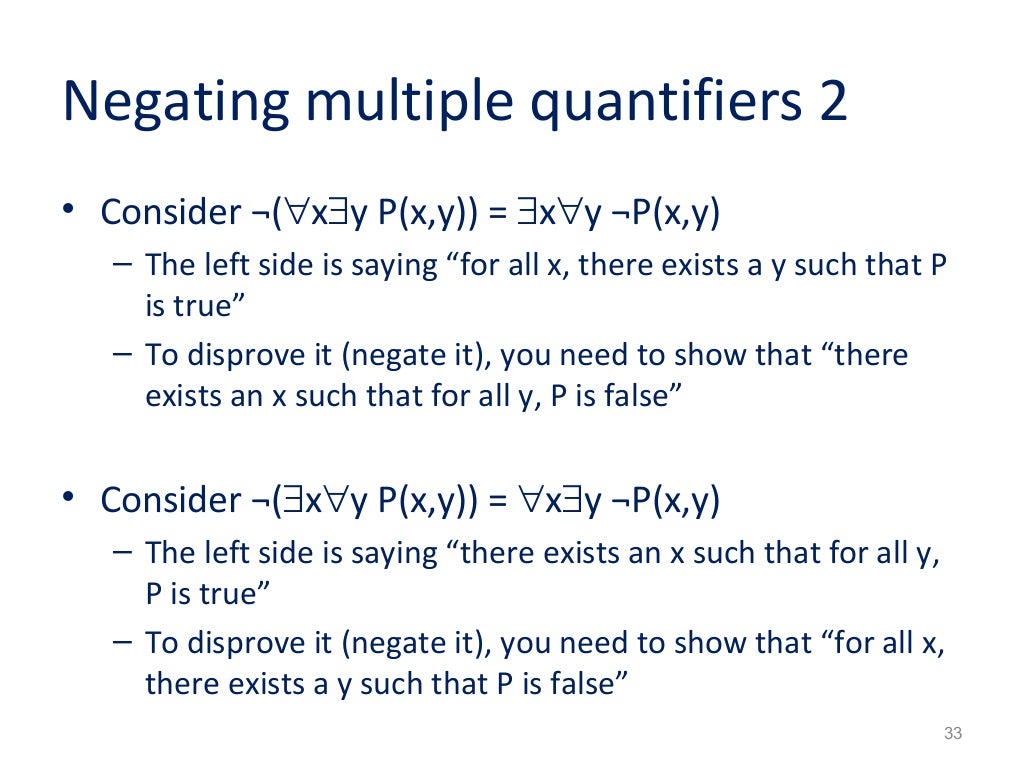Predicates and Quantifiers Predicates and Quantifiers