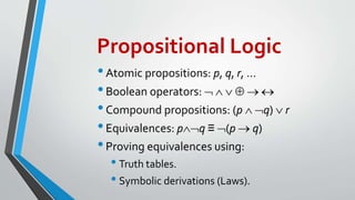 Predicates and quantifiers presentation topics | PPT