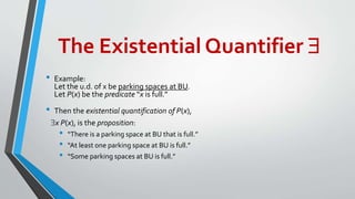 Predicates and quantifiers presentation topics | PPT