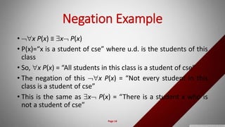 Predicates and quantifiers | PPTX