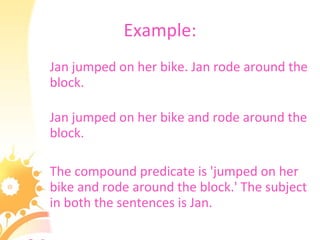 Predicates, the direct object & indirect object | PPT