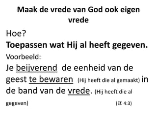 De God van de vrede | PPTX