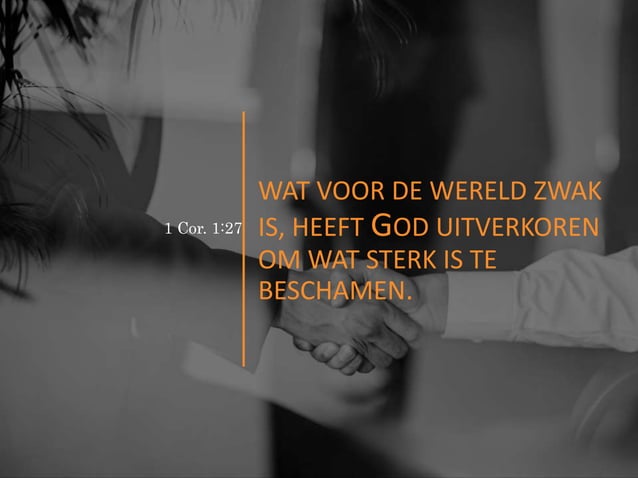 de uitgestoken hand | PPTX