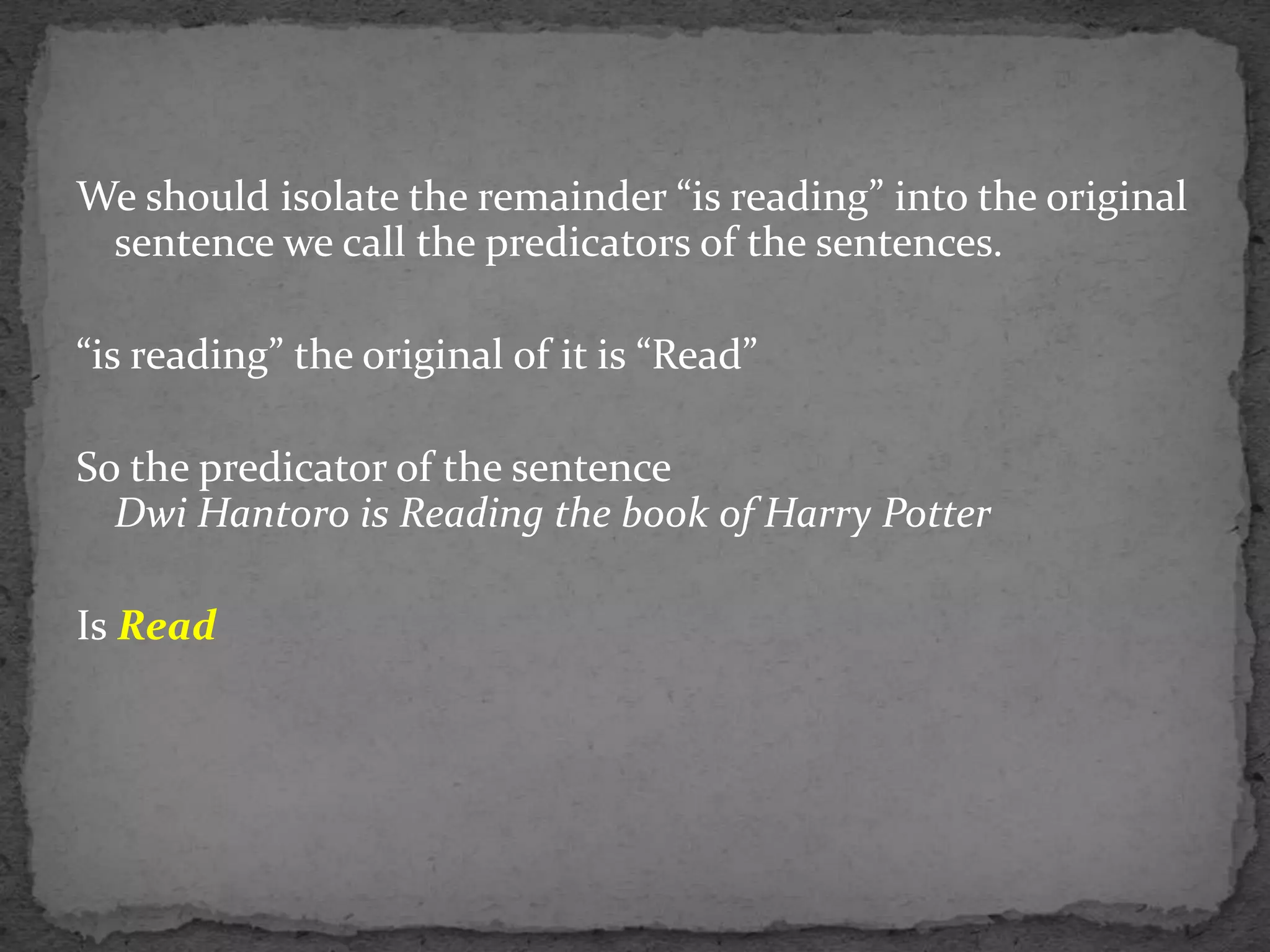 PREDICATOR, PREDICATE, AND DEGREE OF PREDICATES | PPTX