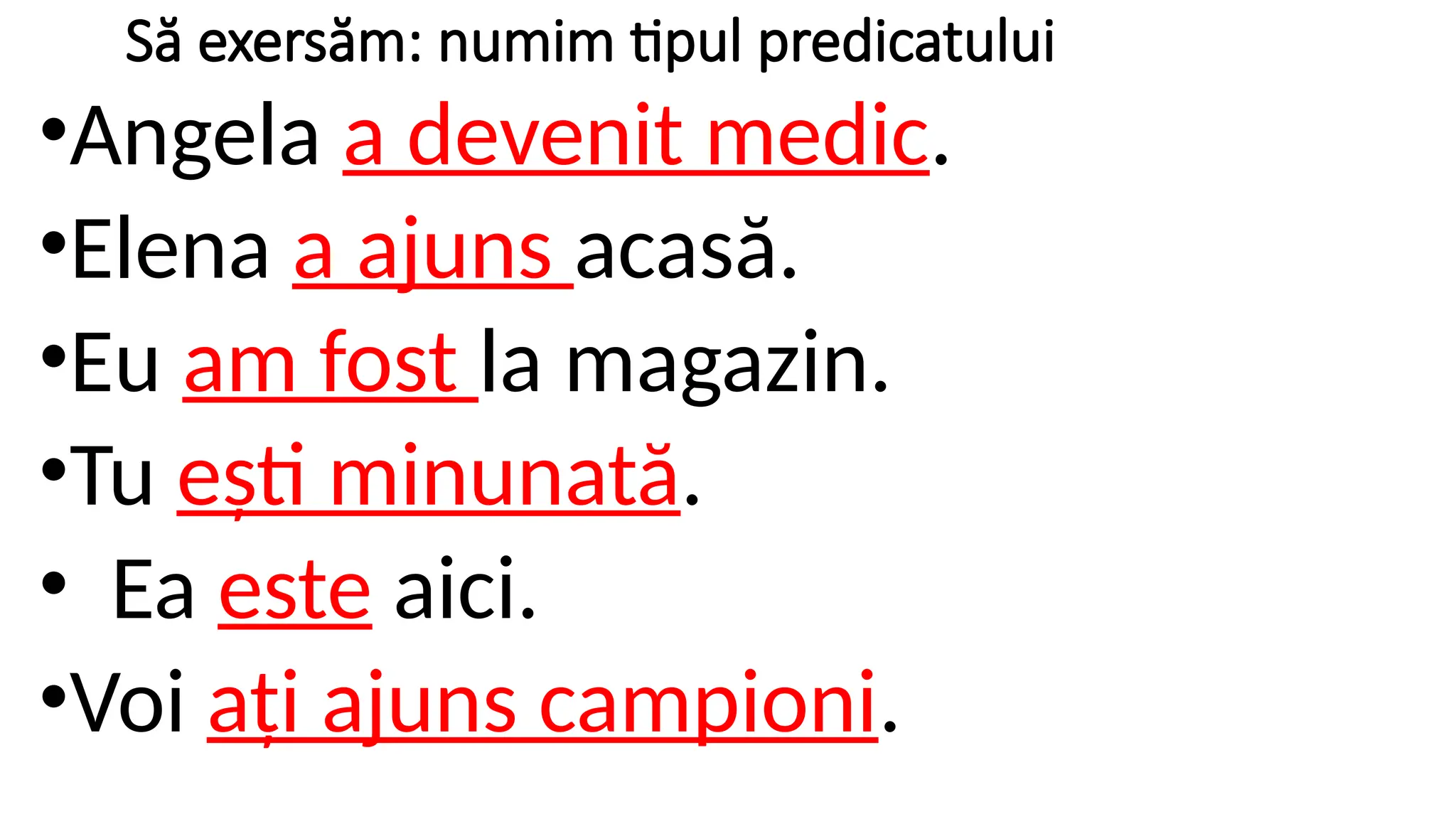 clasa a5 a predicatul ca parte principala de propozitie | PPTX