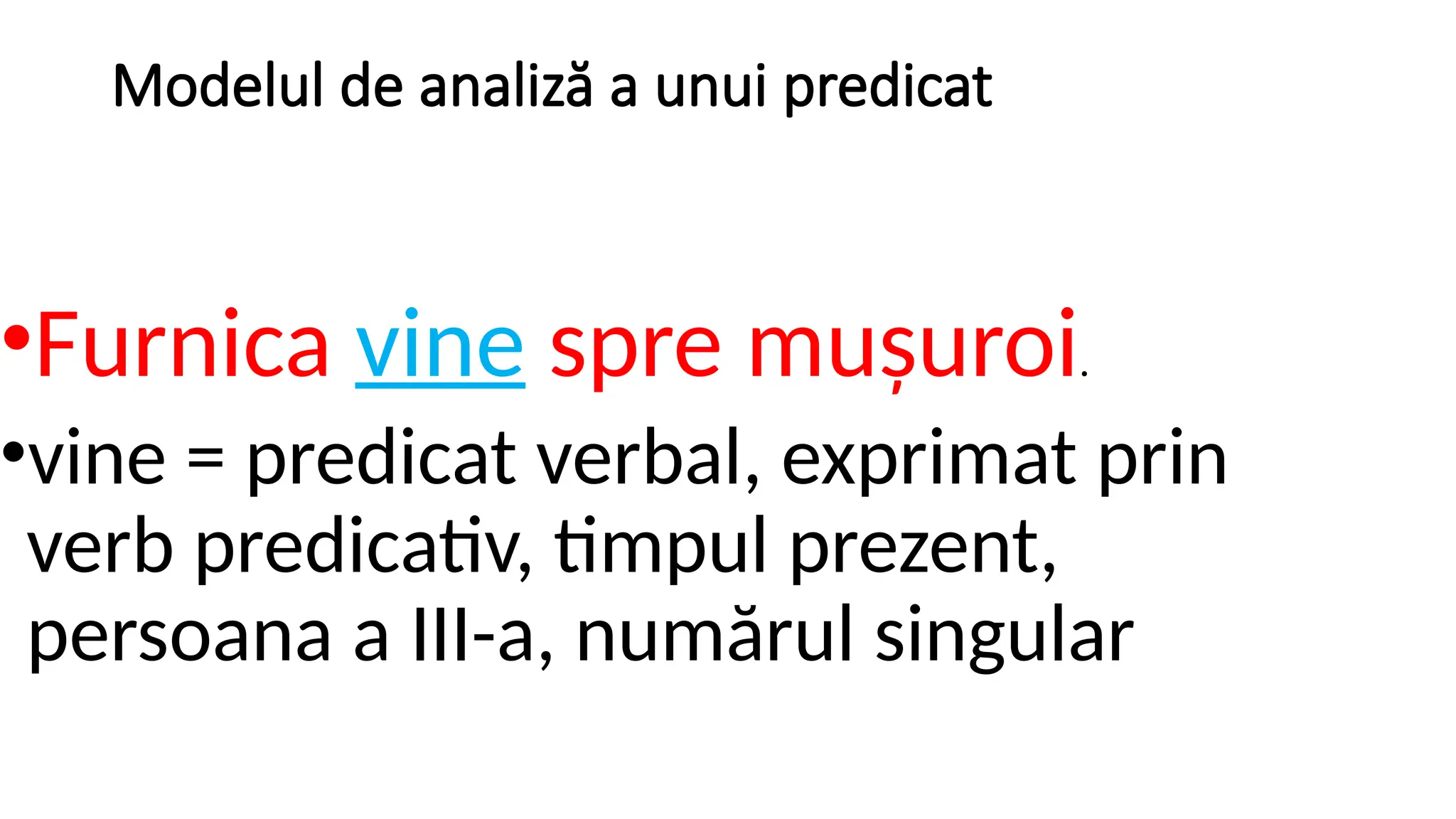 clasa a5 a predicatul ca parte principala de propozitie | PPTX