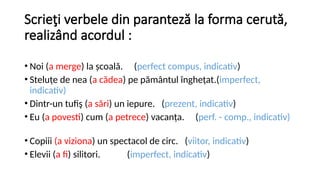 clasa a5 a predicatul ca parte principala de propozitie | PPT