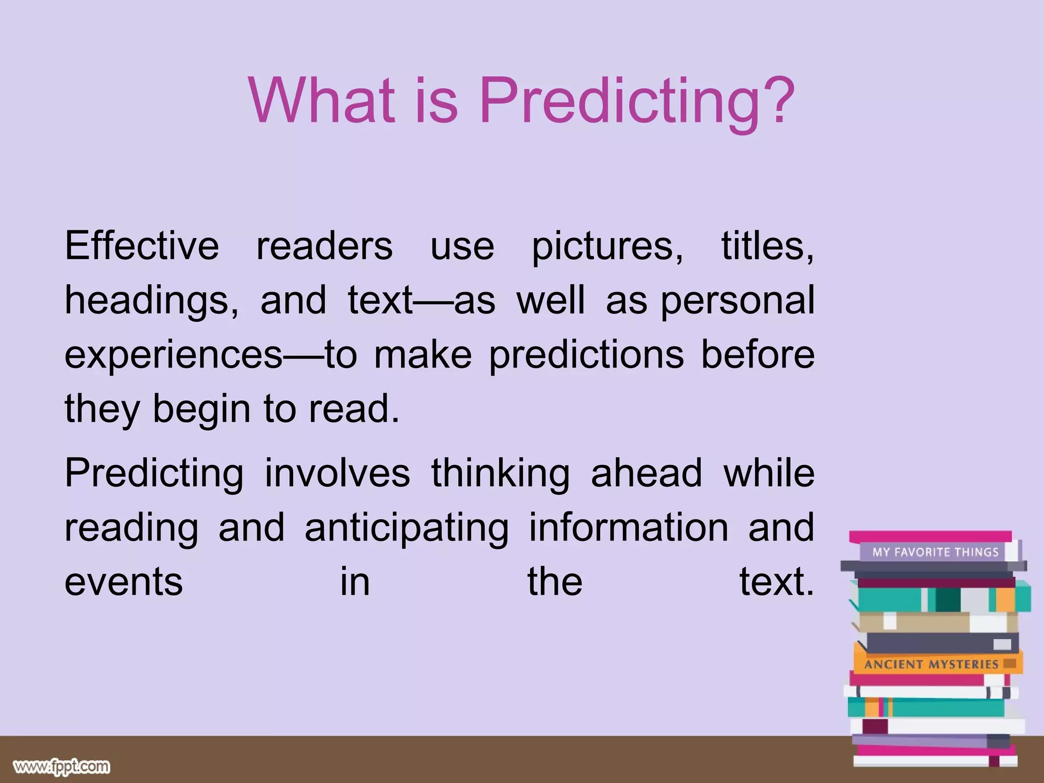 Reading Predicting | PPT