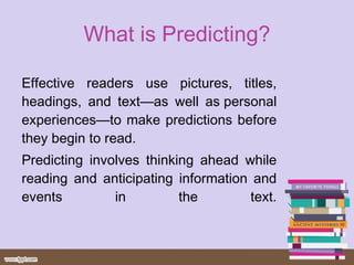 Reading Predicitng | PPT | Education