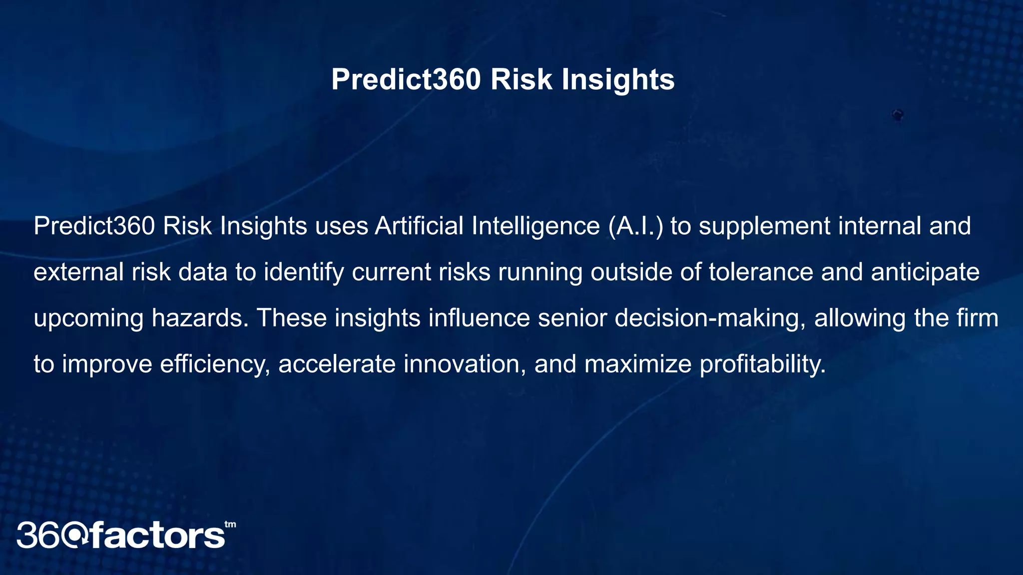 Predictive Risk Management & KRI Management with Predict360 Risk ...
