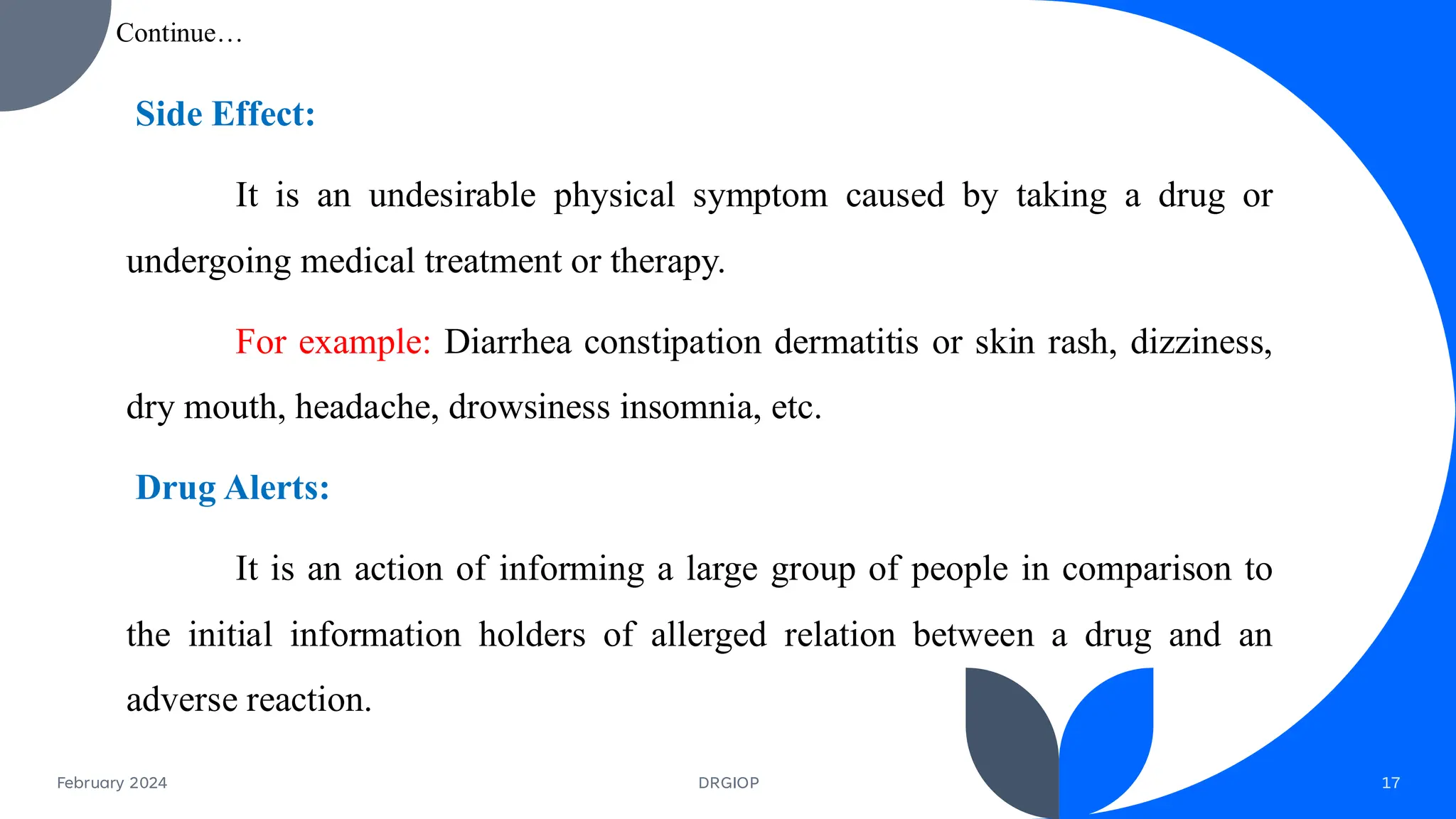 Predictabilty and Preventability Assessment, Management of ADR ...