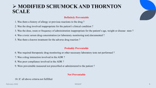 Predictabilty and Preventability Assessment, Management of ADR ...