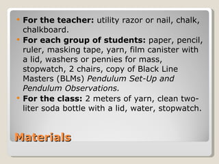Predictable Pendulums | PPT