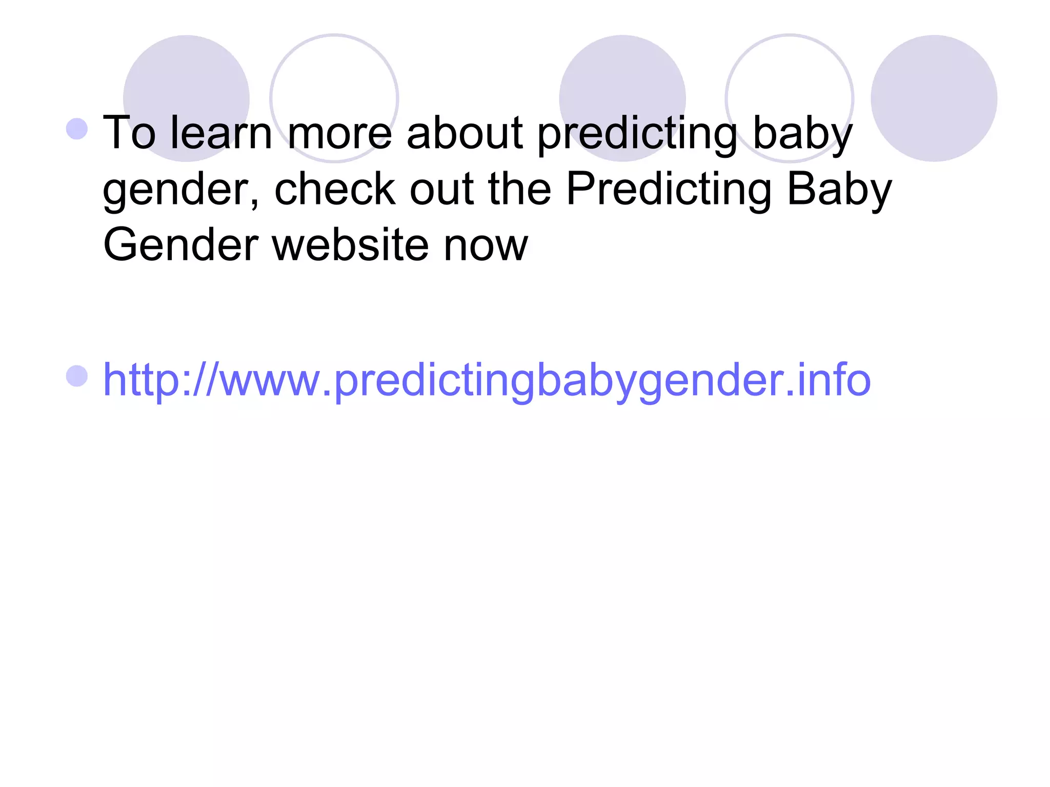 Predict baby gender | PPT