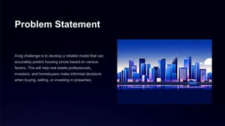 Predicting-Housing-Prices-with-Multiple-Regression-and-Machine-Learning | PPT