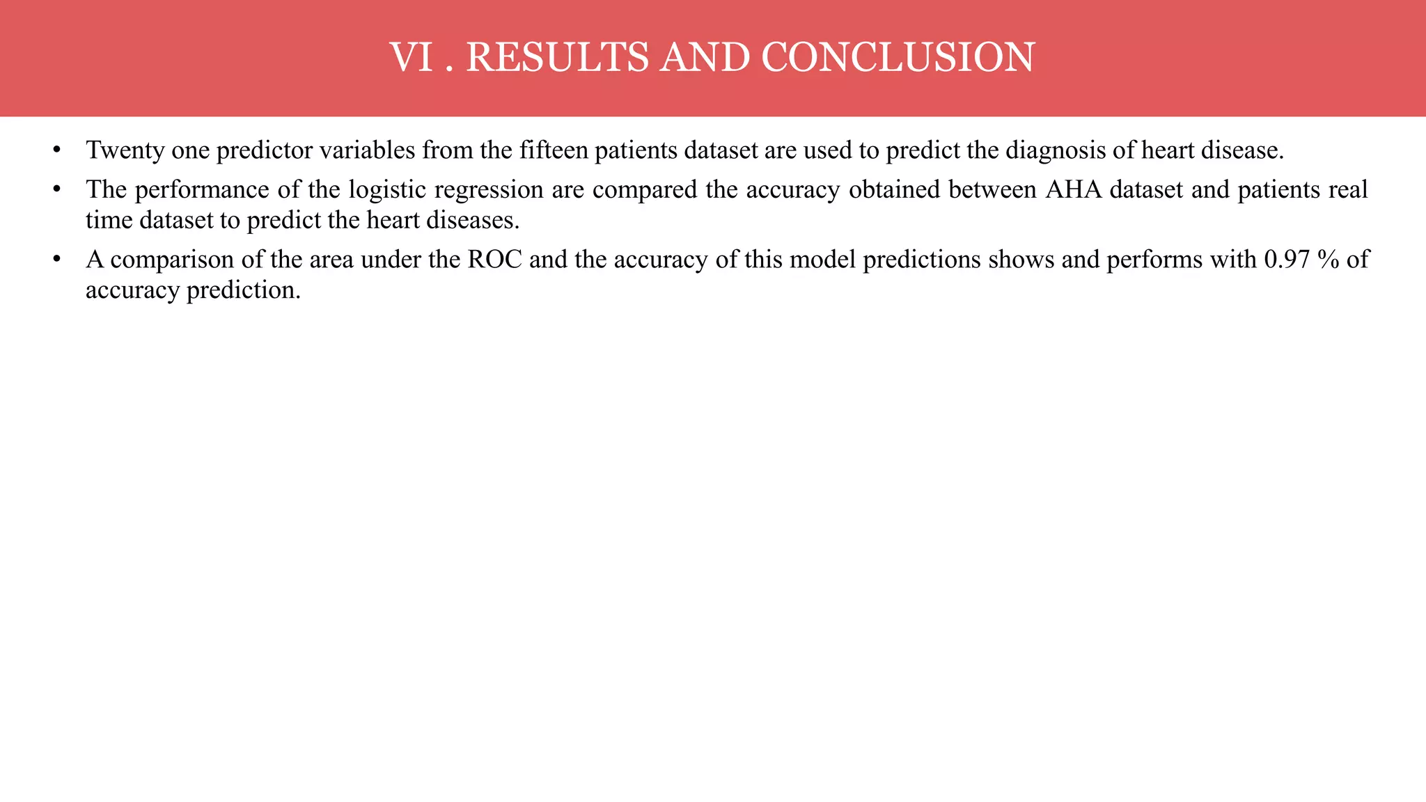 Predicting and visualizing the heart diseases by machine learning algorithms with big data | PPTX
