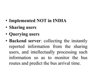 Predicting bus arrival time based on participatory mobile phone sensing | PPT