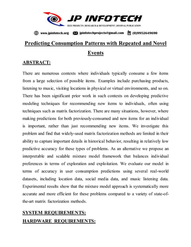 Predicting Consumption Patterns with Repeated and Novel Events | PDF