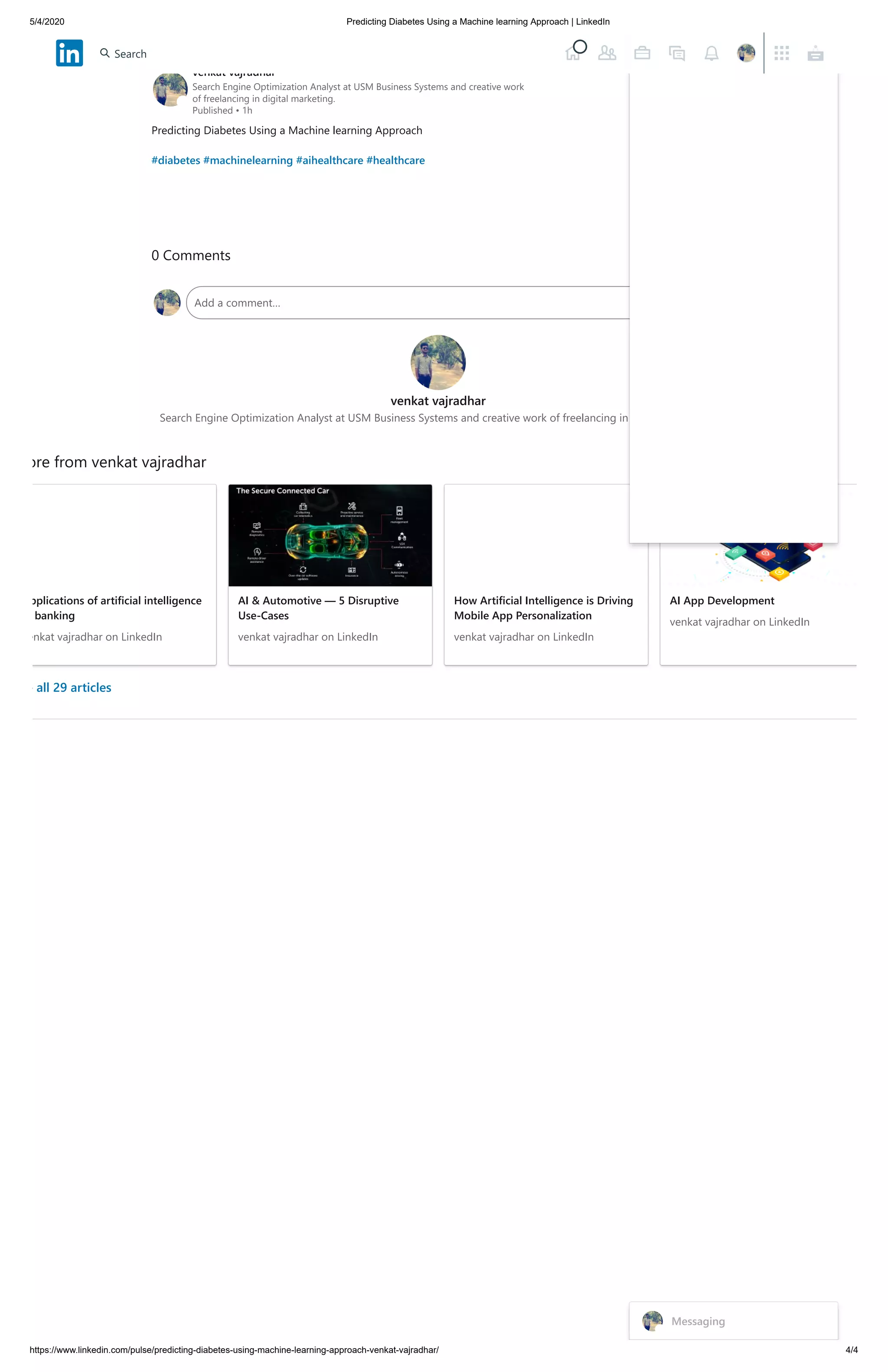 Predicting Diabetes Using A Machine Learning Approach Linked In Pdf