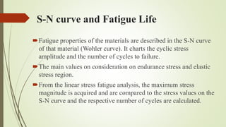 Predicting fatigue using linear – finite element analysis | PPTX