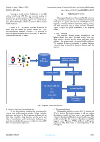 Predicting Mental Health Outcomes Using Wearable Device Data and Machine Learning | PDF | Free ...