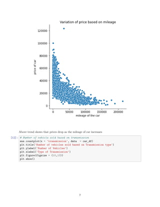 Predicting model for prices of used cars | PDF