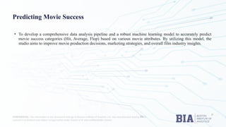 Predicting Box Office Hits: Data-Driven Insights into Movie Success | PPTX