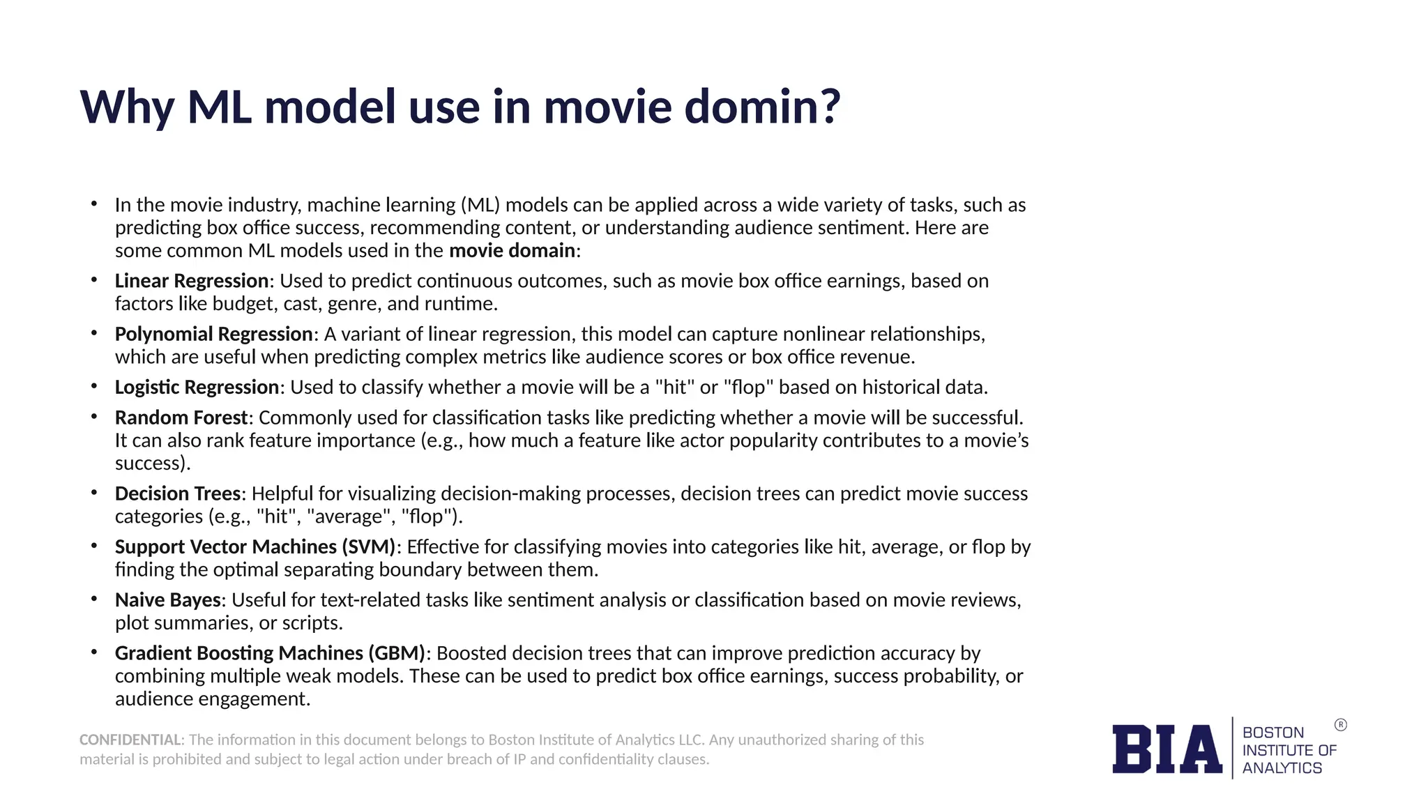 Predicting Movie Success on IMDb: A Data-Driven Approach | PPTX