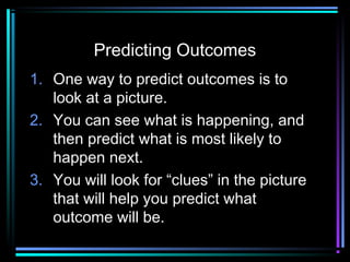 Predicting outcomes(Michael) | PPT