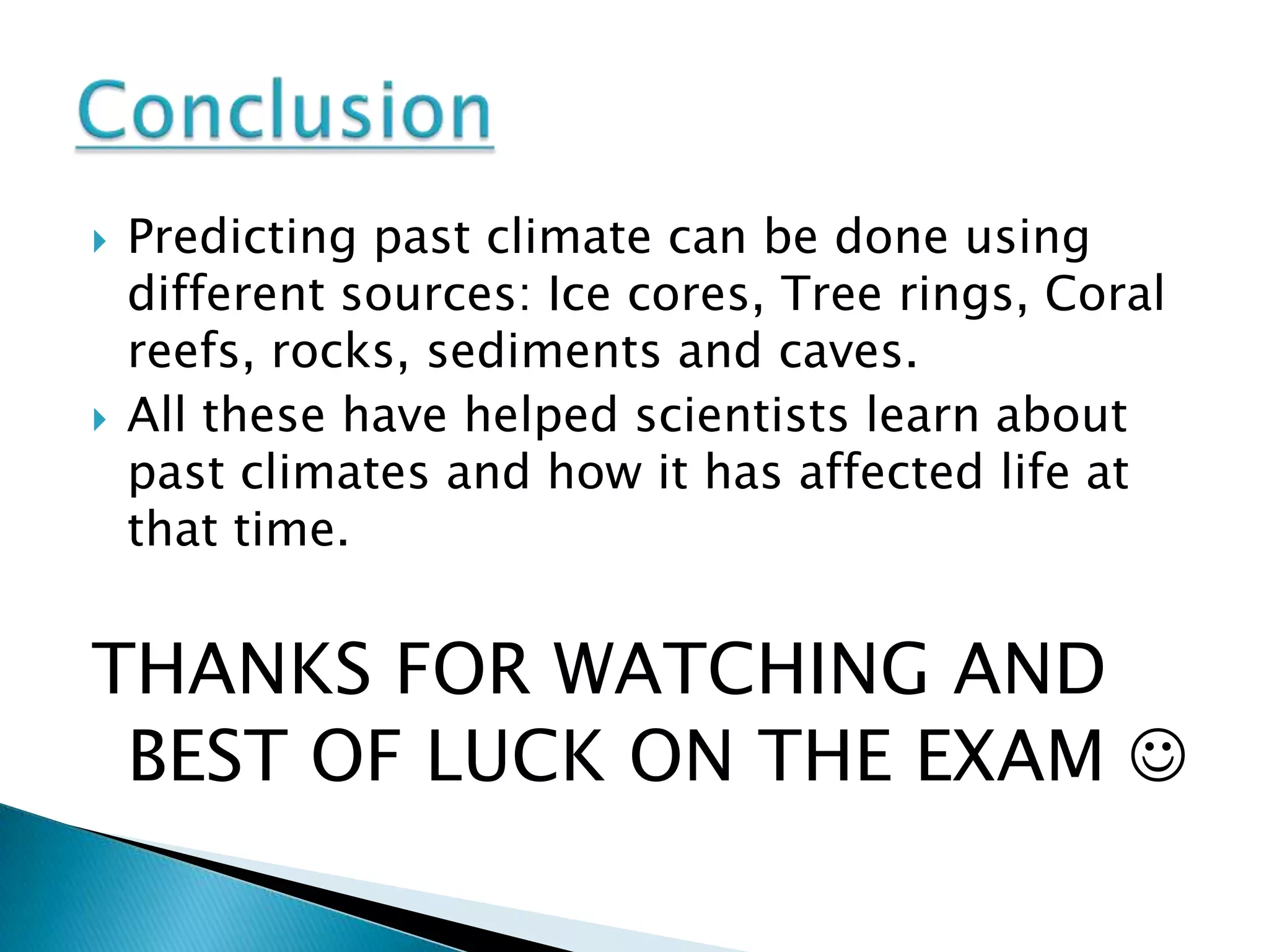 Predicting past climates | PPTX