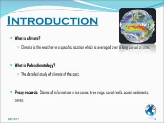 Predicting past climates | PPT