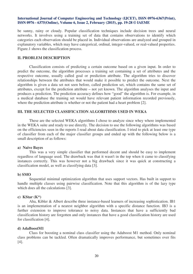 Predicting performance of classification algorithms | PDF