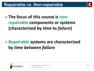 Predicting product life using reliability analysis methods | PPT
