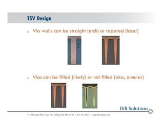 Predicting Reliability of Zero Level Through Silicon Vias (TSV) | PPT