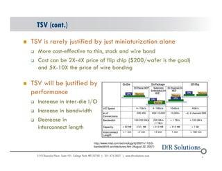 Predicting Reliability of Zero Level Through Silicon Vias (TSV) | PPT