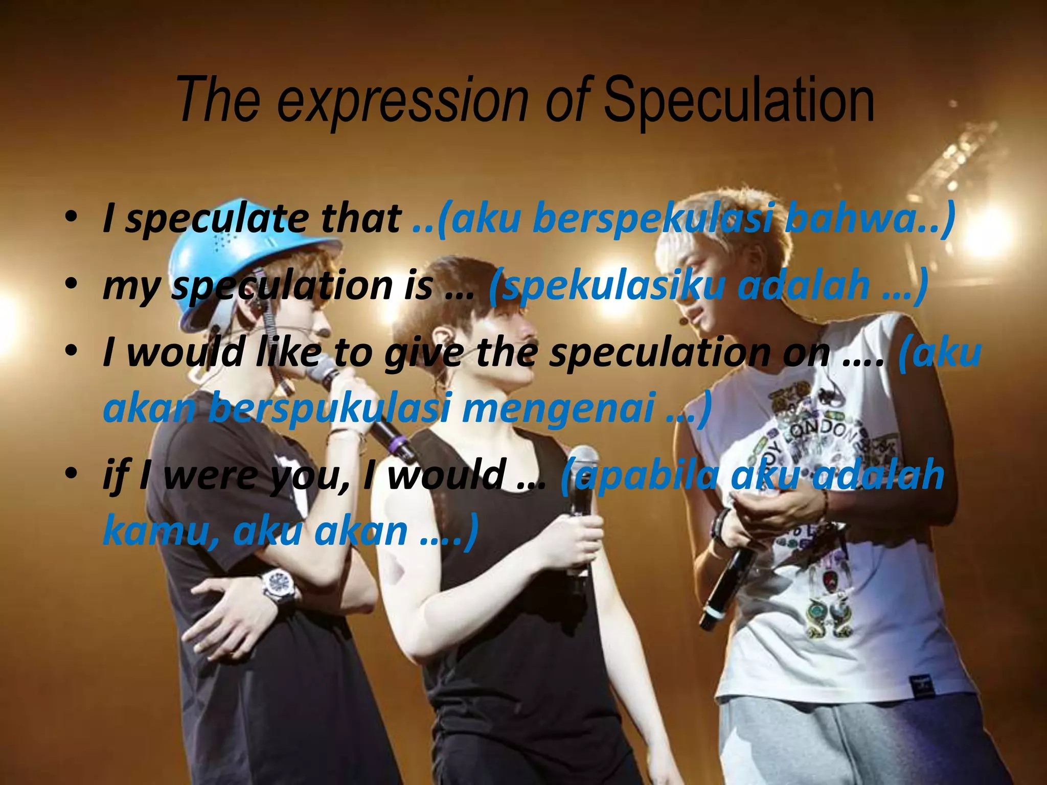 Predicting Speculation And Assessing Ppt