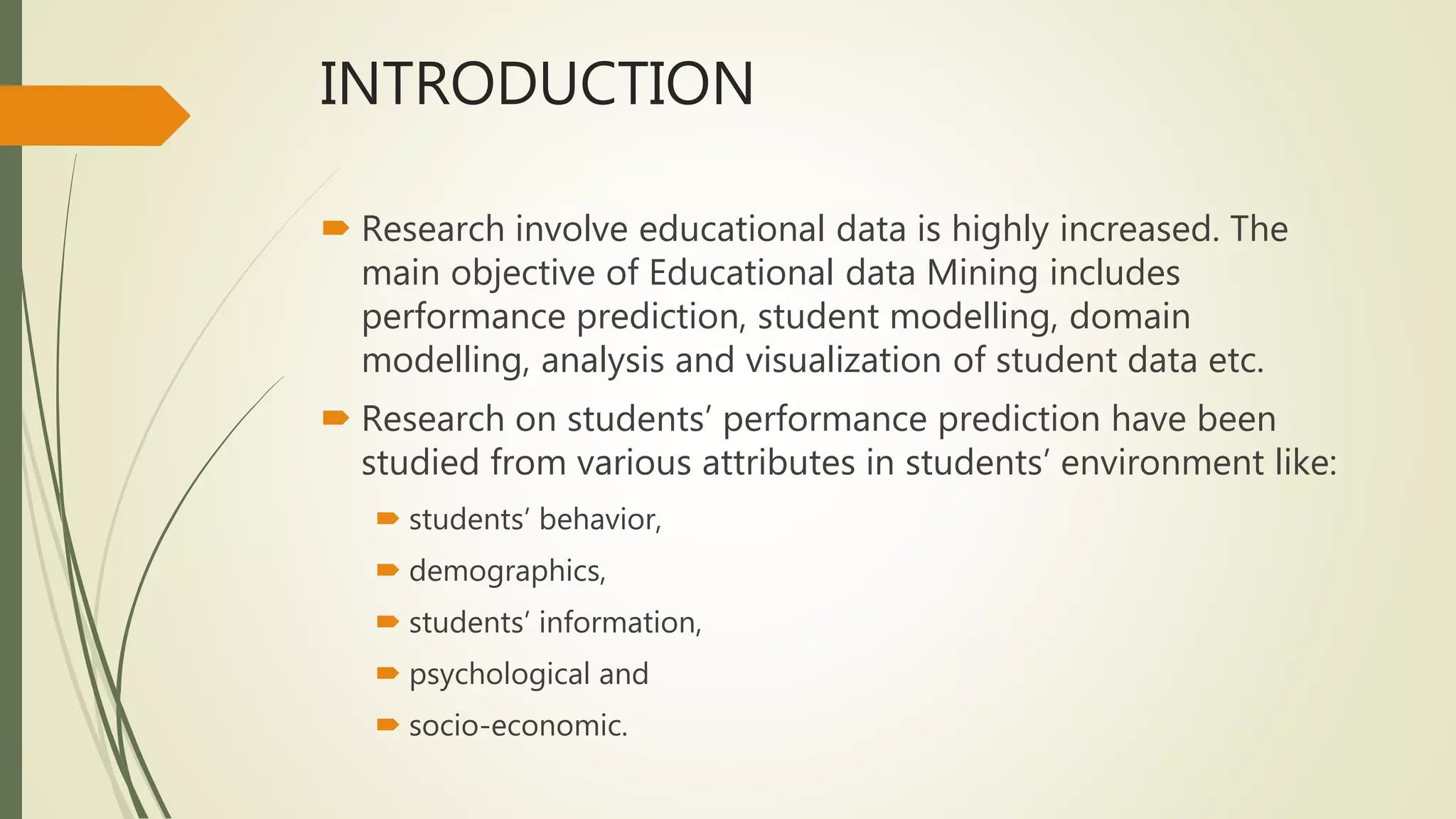 Predicting students performance in final examination | PPTX