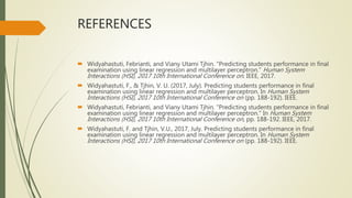 Predicting students performance in final examination | PPTX