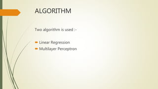 Predicting students performance in final examination | PPTX
