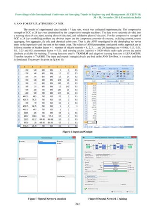 Predicting the strength of self compacting self curing concrete using artificial neural network ...
