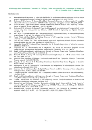 Predicting the strength of self compacting self curing concrete using artificial neural network ...