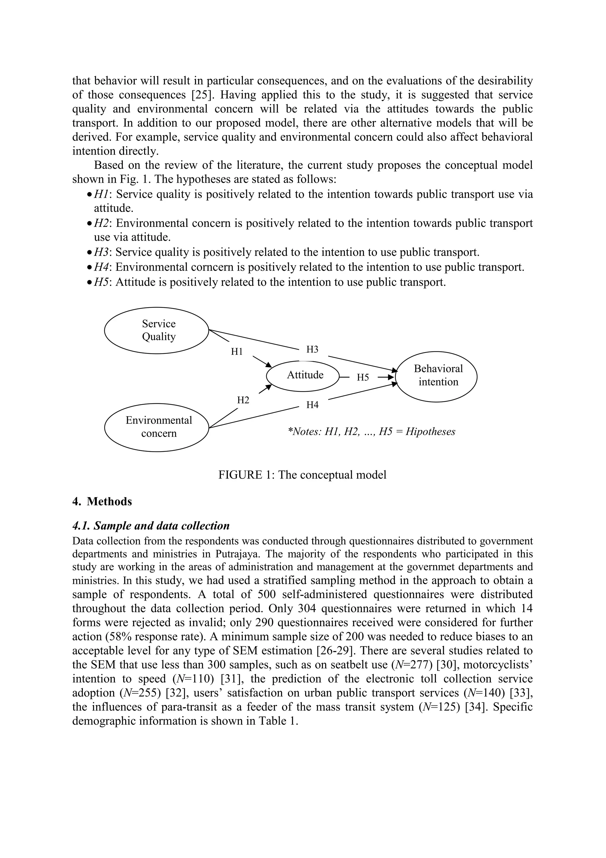 Predicting the use of public transportation: A case study from ...